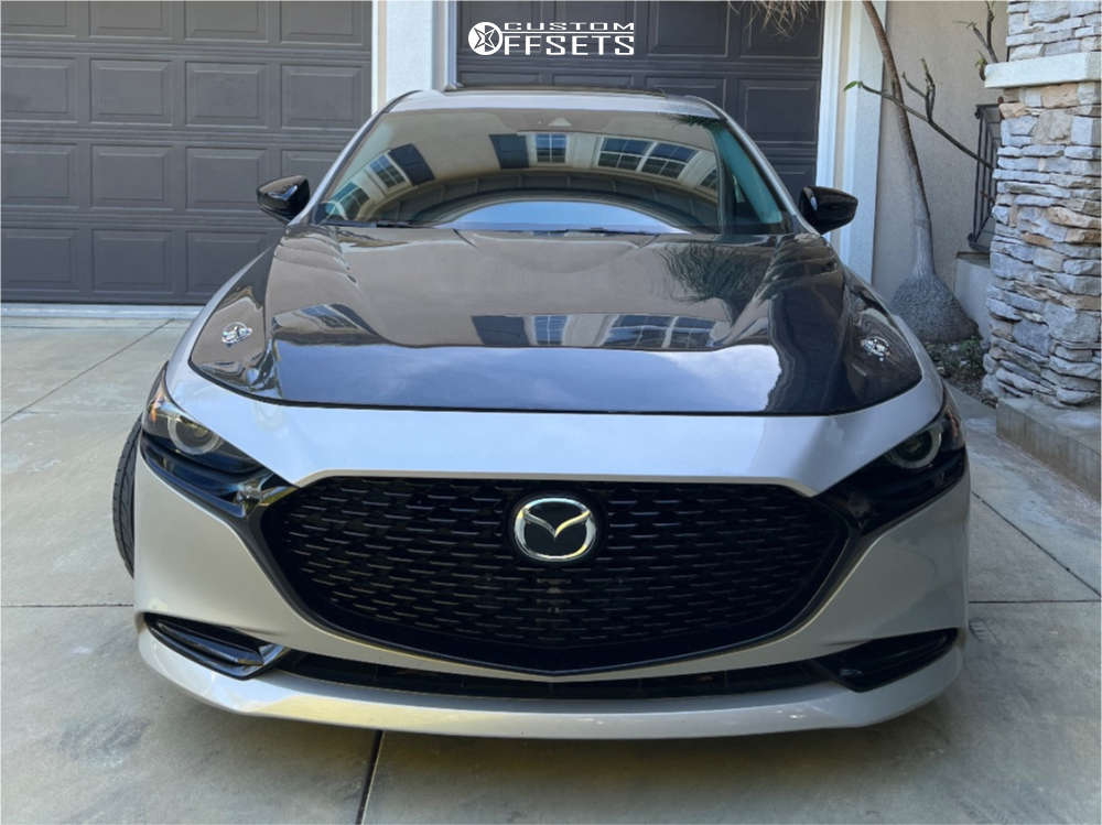 2022 Mazda 3 with 19x8.5 35 MRR Gf10 and 245/35R19 Hankook Ventus V12 ...