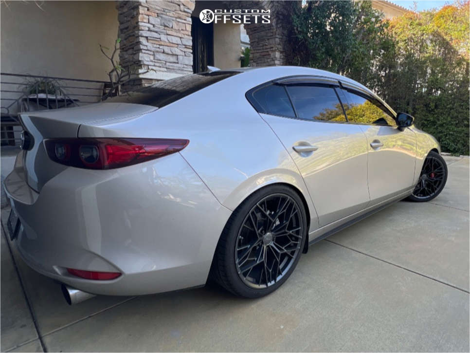 2022 Mazda 3 with 19x8.5 35 MRR Gf10 and 245/35R19 Hankook Ventus V12 ...