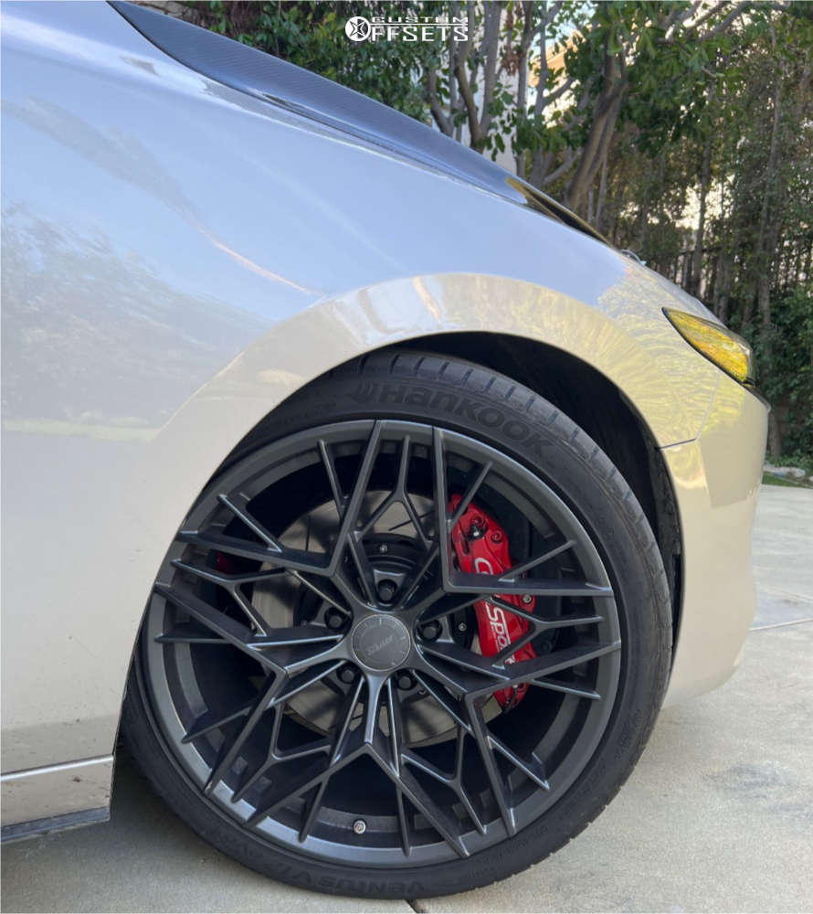 2022 Mazda 3 with 19x8.5 35 MRR Gf10 and 245/35R19 Hankook Ventus V12 ...