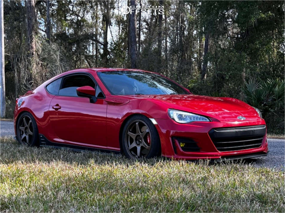 2019 Subaru BRZ with 17x9 45 Enkei T6r and 235/45R17 Toyo Tires Extensa ...