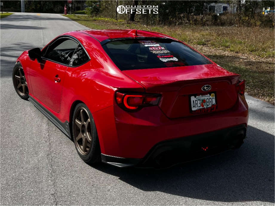 2019 Subaru BRZ with 17x9 45 Enkei T6r and 235/45R17 Toyo Tires Extensa ...