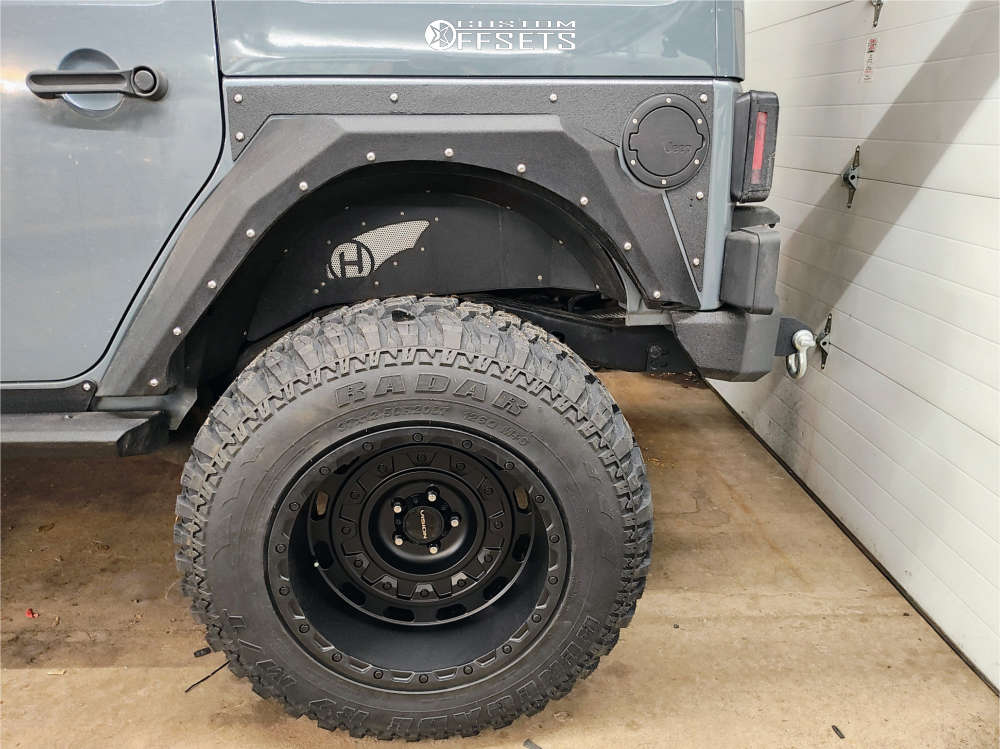2014 Jeep Wrangler with 20x12 -44 Vision Tactical and 37/12.5R20 Radar ...