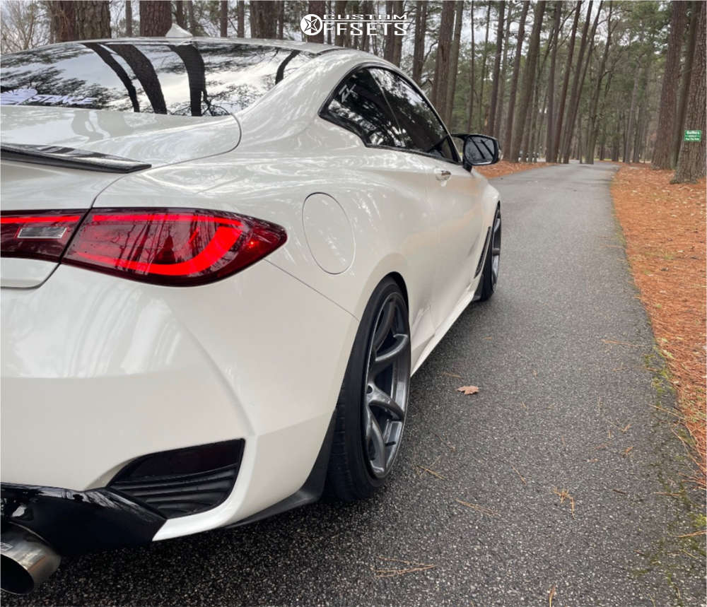 2017 INFINITI Q60 with 19x10.5 12 Kansei Tandem and 235/40R19 Michelin ...