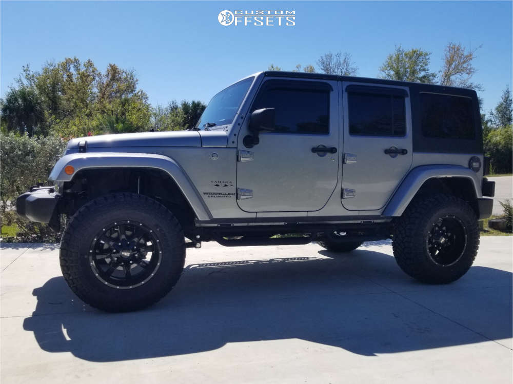 2017 Jeep Wrangler with 18x10 -24 Moto Metal Mo970 and 35/12.5R18 Kenda ...