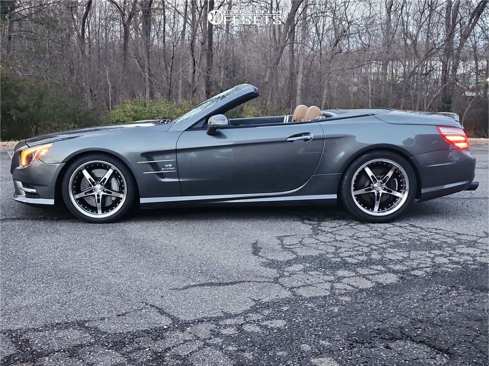 2015 Mercedes-Benz SL550 with 19x8.5 35 MRR Gt5 and 255/35R19 Nitto ...