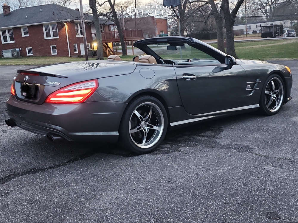 2015 Mercedes-Benz SL550 with 19x8.5 35 MRR Gt5 and 255/35R19 Nitto ...