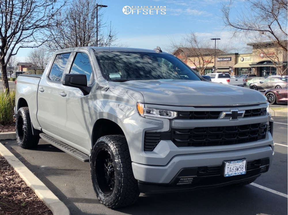 2024 Chevrolet Silverado 1500 with 20x10 -25 TIS 544gb and 285/55R20 ...