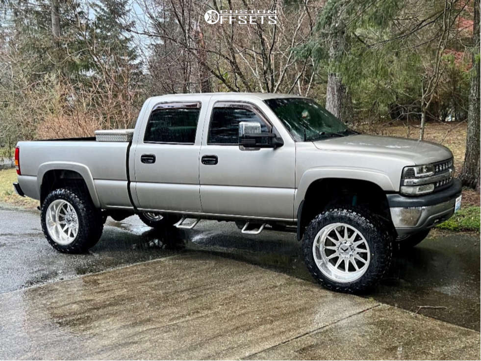 2001 Chevrolet Silverado 1500 HD with 22x12 -44 KG1 Forged Clockwork ...