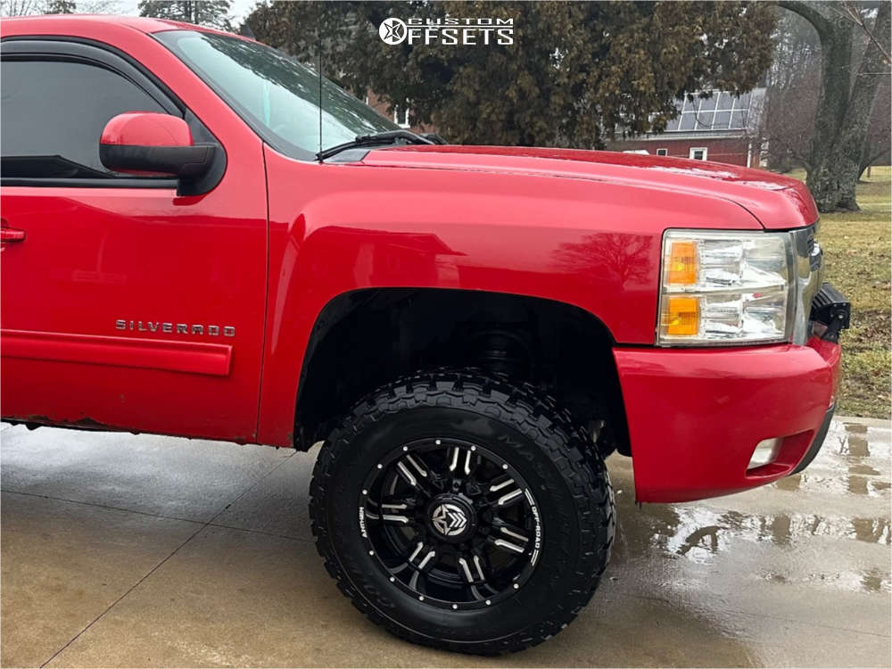 2010 Chevrolet Silverado 1500 with 18x10 -24 Anthem Off-Road Equalizer ...