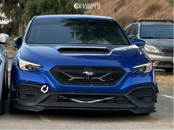 2022 Subaru WRX with 18x9.5 38 Option Lab R555 and 245/40R18 Hankook ...