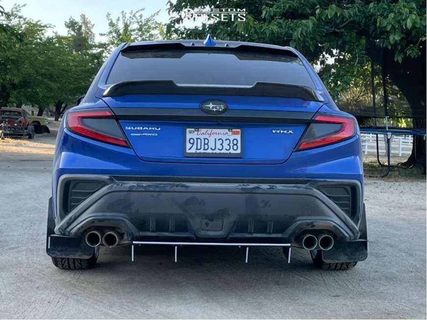 2022 Subaru WRX with 18x9.5 38 Option Lab R555 and 245/40R18 Hankook ...