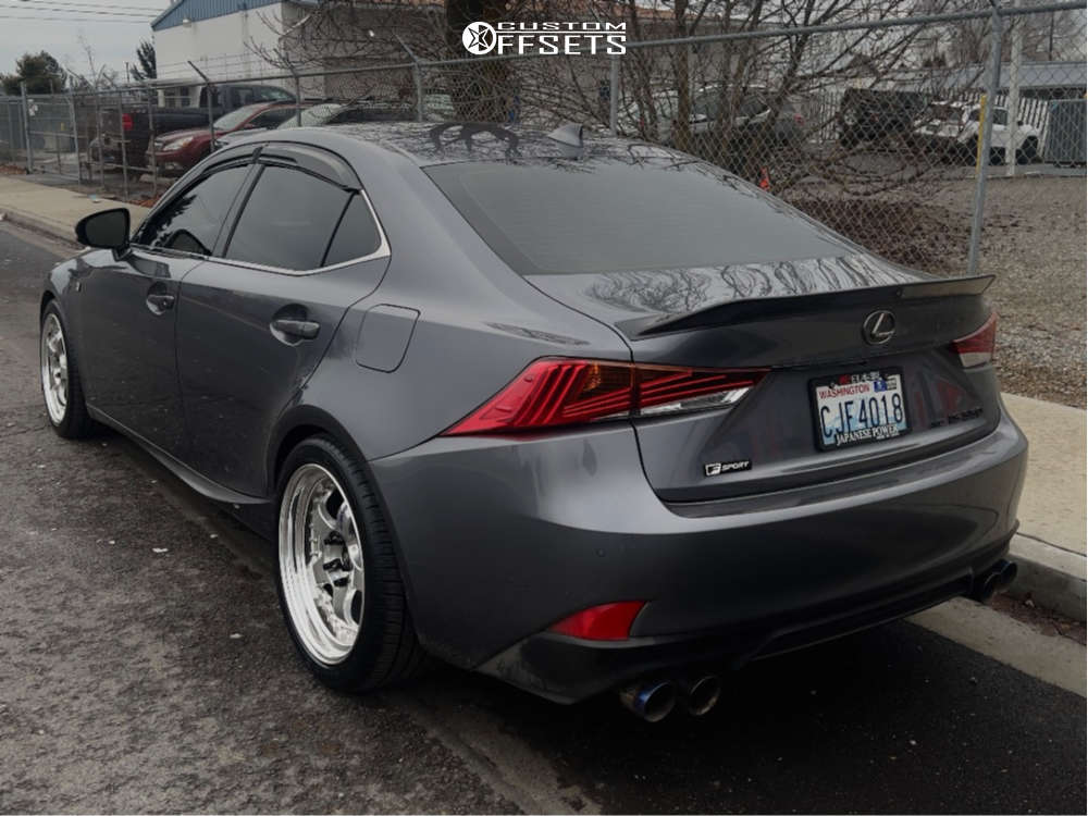 2018 Lexus IS350 with 18x8.5 35 Work Meister S1 3p and 235/45R18 ...