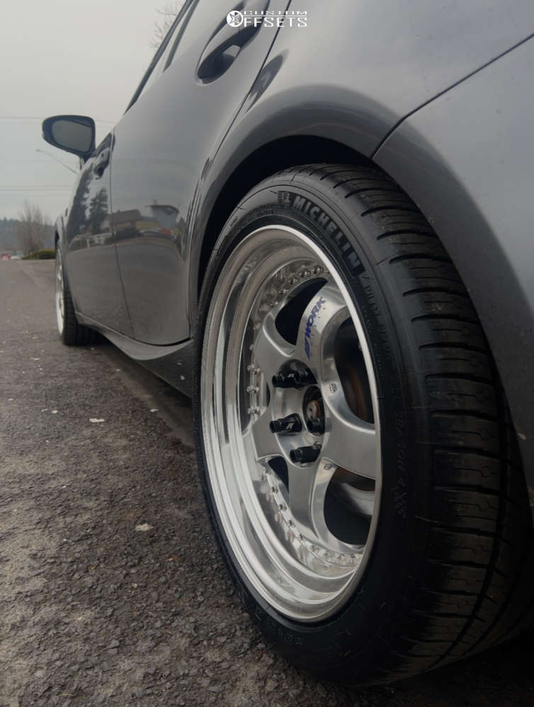 2018 Lexus IS350 with 18x8.5 35 Work Meister S1 3p and 235/45R18 ...
