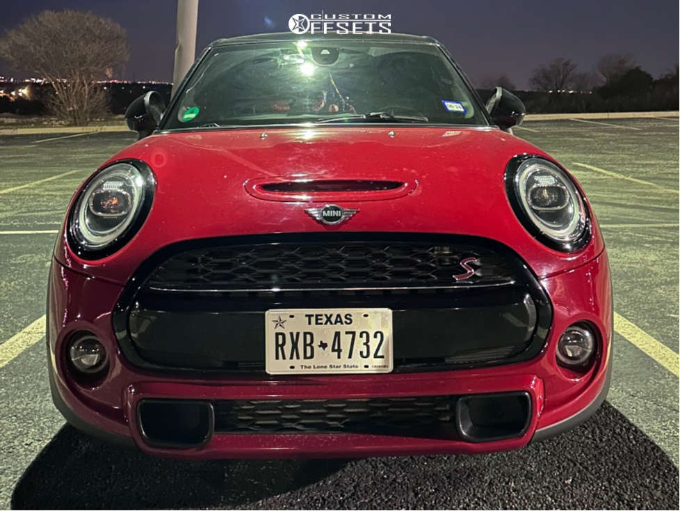 2020 Mini Cooper with 18x8.5 45 Enkei Raijin and 225/40R18 Falken Pro ...