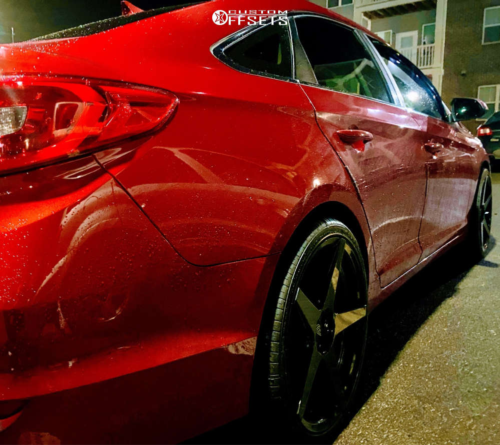 2015 Hyundai Sonata with 20x8.5 35 Mach Mp52 and 245/35R20 Crosswind ...