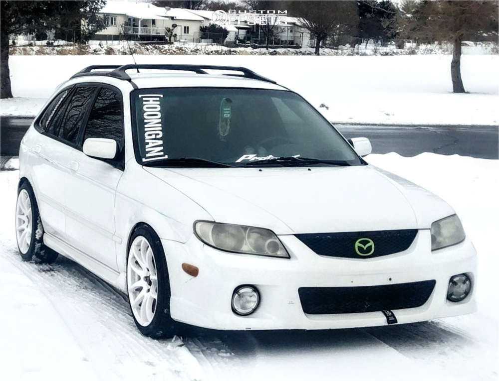 2002 Mazda Protege5 with 17x8 35 Vors Tr10 and 215/45R17 Toyo Tires ...