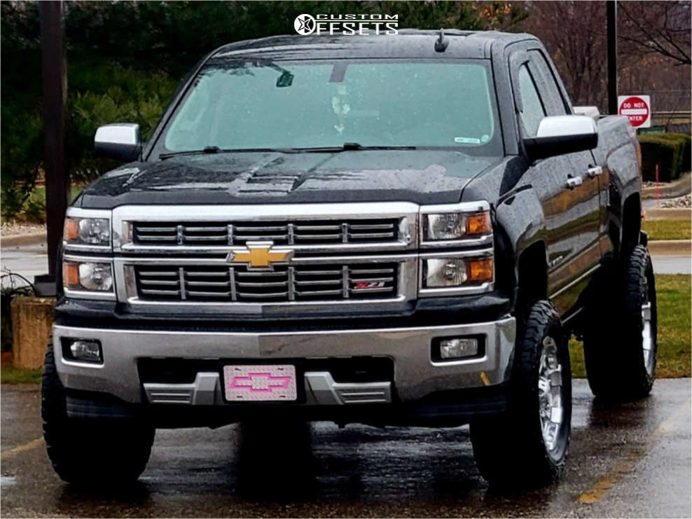 2015 Chevrolet Silverado 1500 with 18x9 -6 Raceline Raptor and 33/12 ...