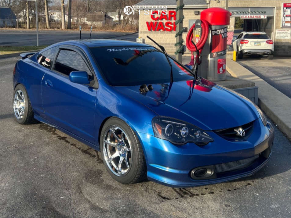2004 Acura RSX with 17x9 22 Anovia Kano and 245/45R17 Nitto Nt555 G2 ...