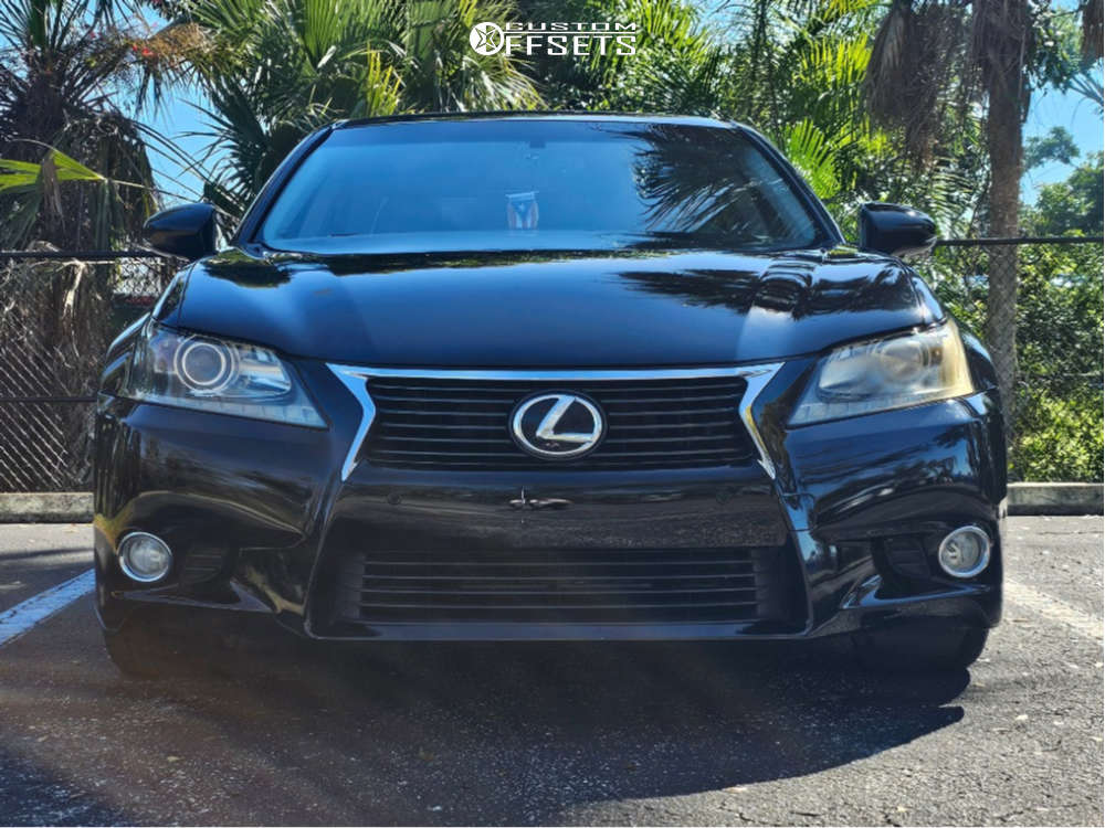 2013 Lexus GS350 with 18x8.5 35 Aodhan Ds02 and 225/40R18 Vercelli ...