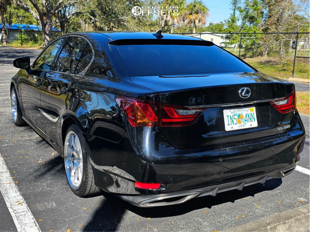 2013 Lexus GS350 with 18x8.5 35 Aodhan Ds02 and 225/40R18 Vercelli ...