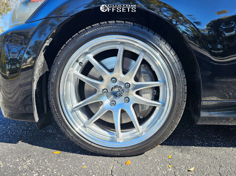 2013 Lexus GS350 with 18x8.5 35 Aodhan Ds02 and 225/40R18 Vercelli ...