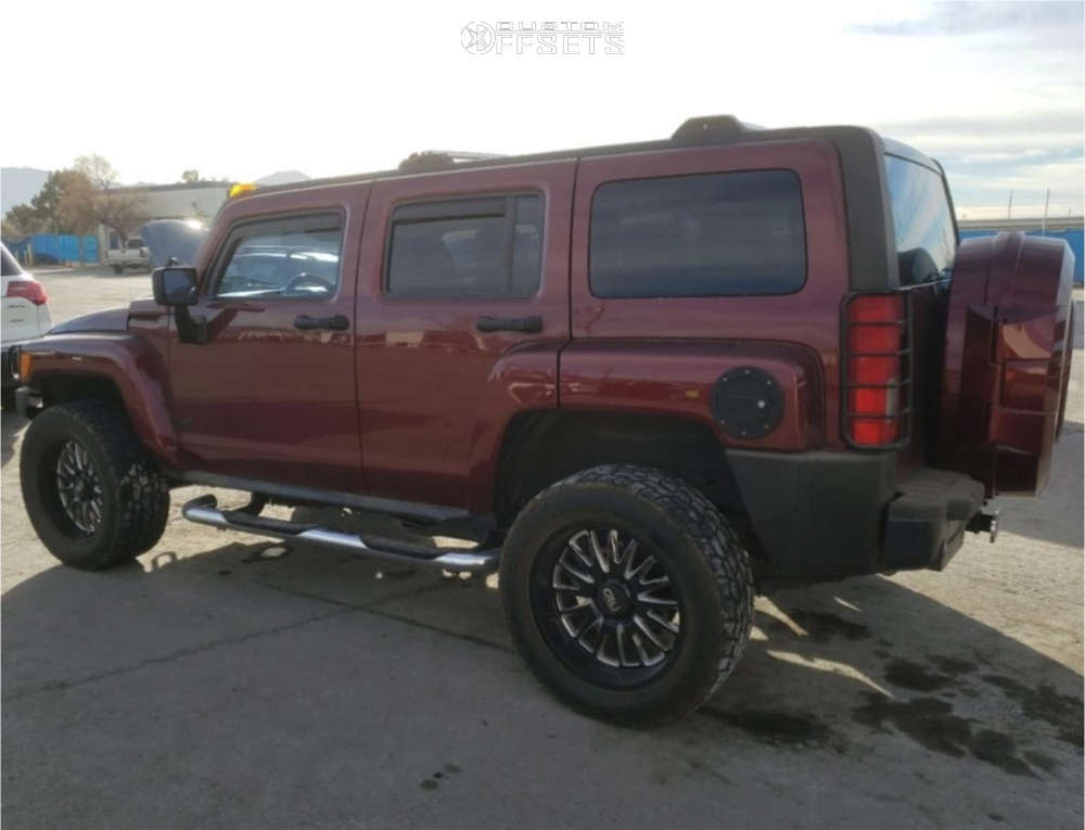 2007 Hummer H3 with 20x10 -25 Cali Offroad Summit and 33/12.5R20 Toyo ...
