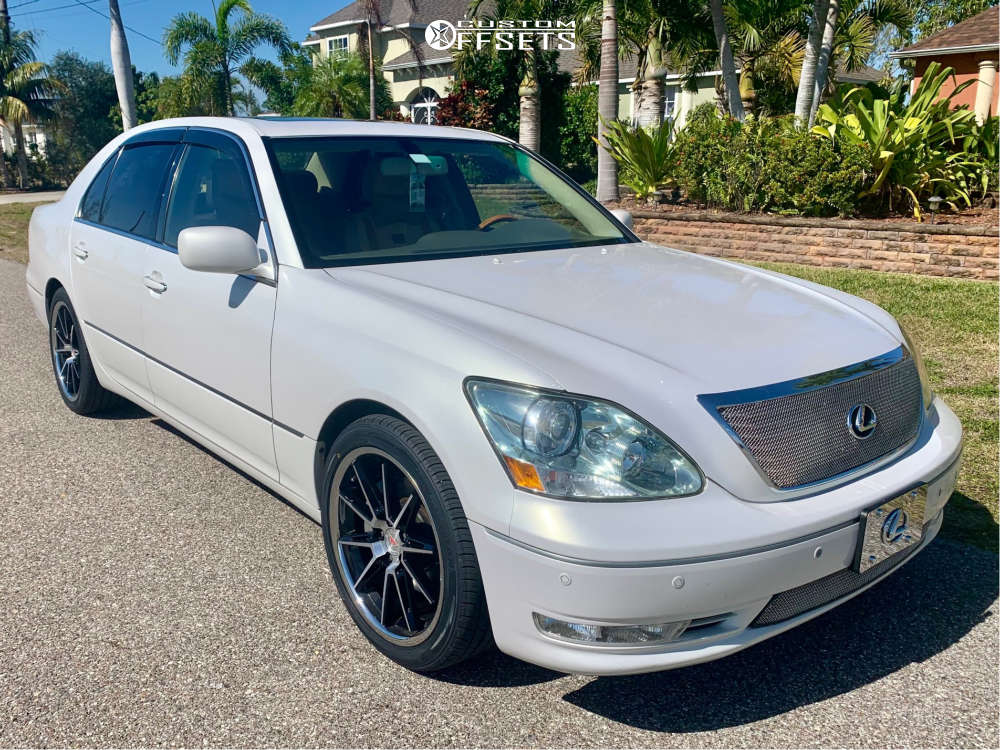 2004 Lexus LS430 with 19x8.5 35 Ferrada Cm2 and 245/40R19 Ironman IMove ...