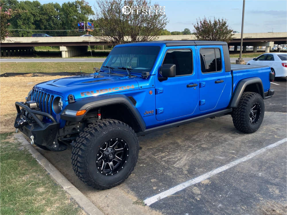 2020 Jeep Gladiator with 17x10 -24 Fuel Maverick and 35/12.5R17 Pro Comp Mud Terrain and ...