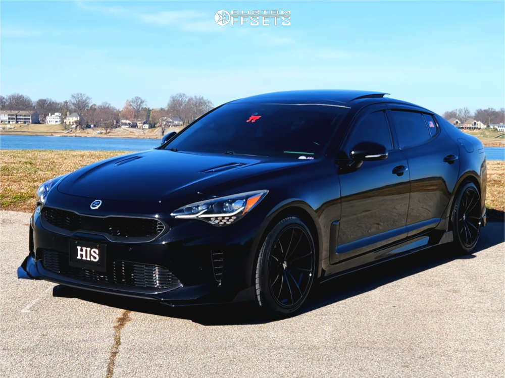 2018 Kia Stinger with 19x9.5 25 Konig Oversteer and 245/40R19 Ohtsu ...