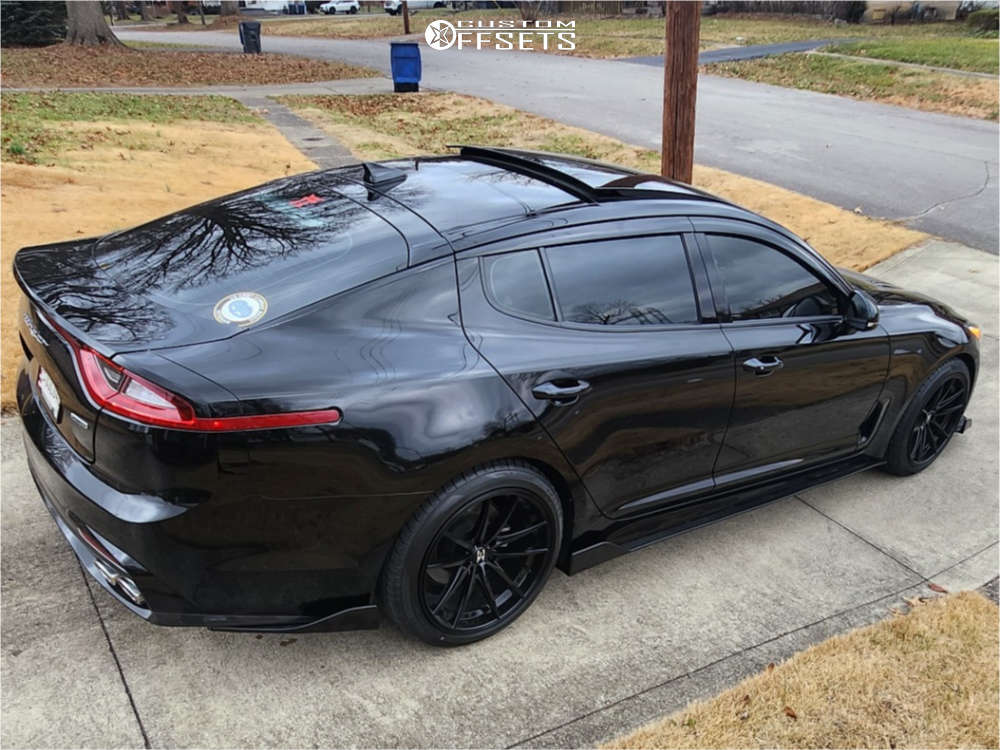2018 Kia Stinger with 19x9.5 25 Konig Oversteer and 245/40R19 Ohtsu ...