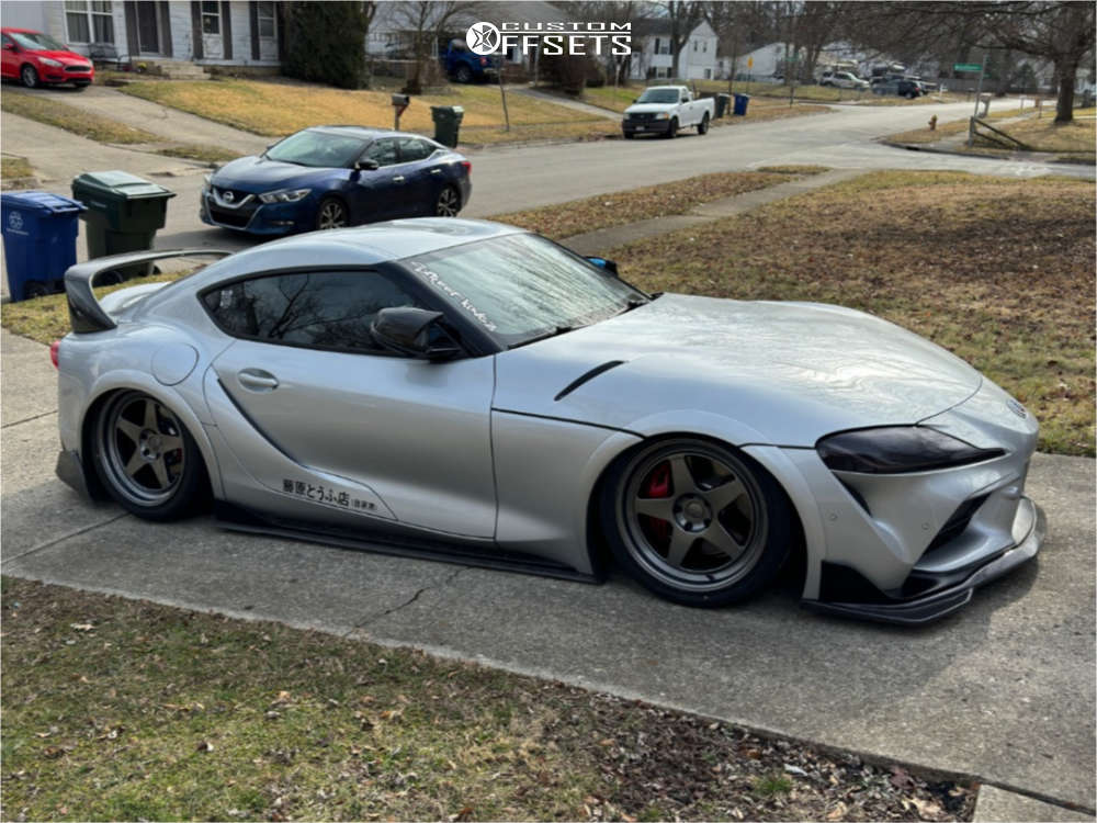 2020 Toyota GR Supra with 19x9.5 22 Kansei Knp and 265/35R19 Nitto Nt555 G2 and Air Suspension ...