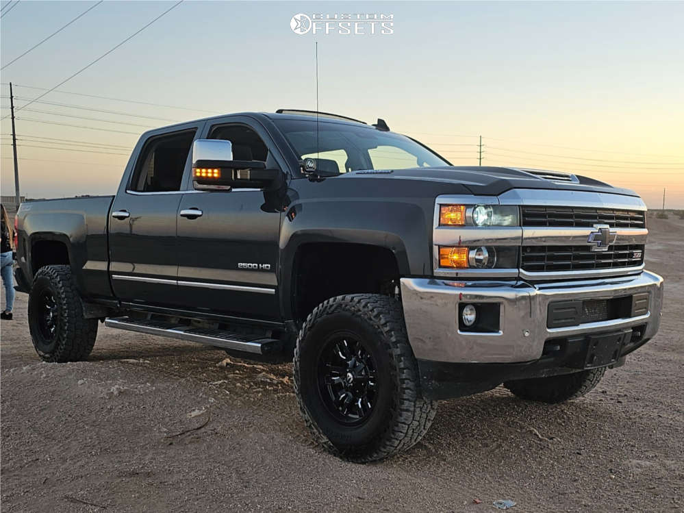 2017 Chevrolet Silverado 2500 HD with 18x9 1 Fuel Sledge and 305/70R18 Mickey Thompson Baja Boss ...