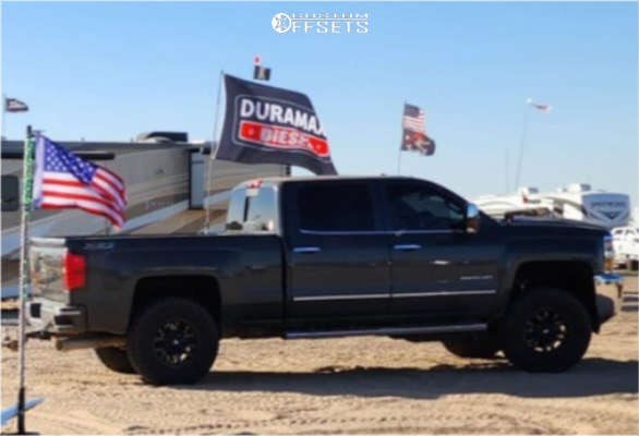 2017 Chevrolet Silverado 2500 HD with 18x9 1 Fuel Sledge and 305/70R18 Mickey Thompson Baja Boss ...
