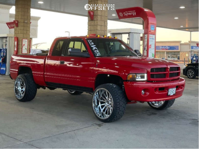 1999 Dodge Ram 1500 with 24x12 -44 Hardcore Offroad Hc24 and 33/12.5R24 ...