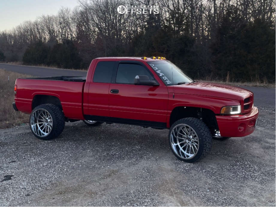 1999 Dodge Ram 1500 with 24x12 -44 Hardcore Offroad Hc24 and 33/12.5R24 ...