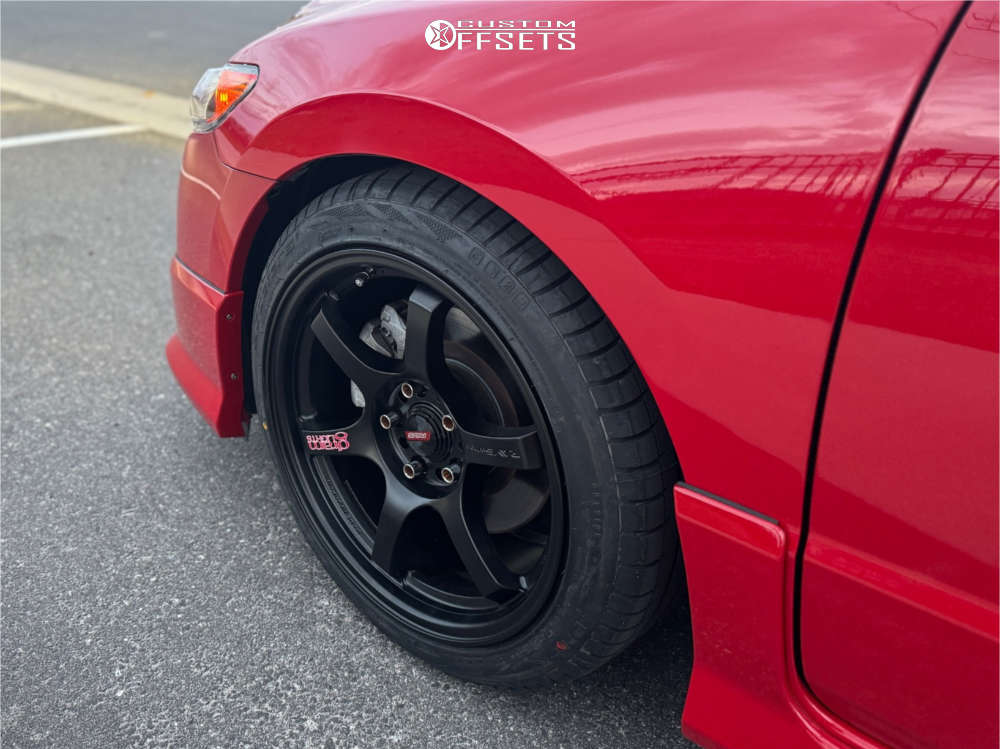 2010 Honda Civic with 17x9 38 Gram Lights 57dr and 245/40R17 Accelera ...