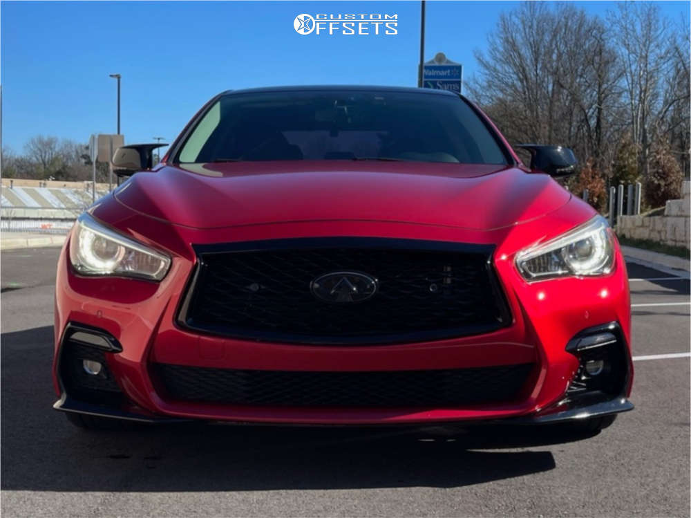 2017 INFINITI Q50 with 19x9.5 35 Enkei Ty5 and 255/40R19 Continental ...