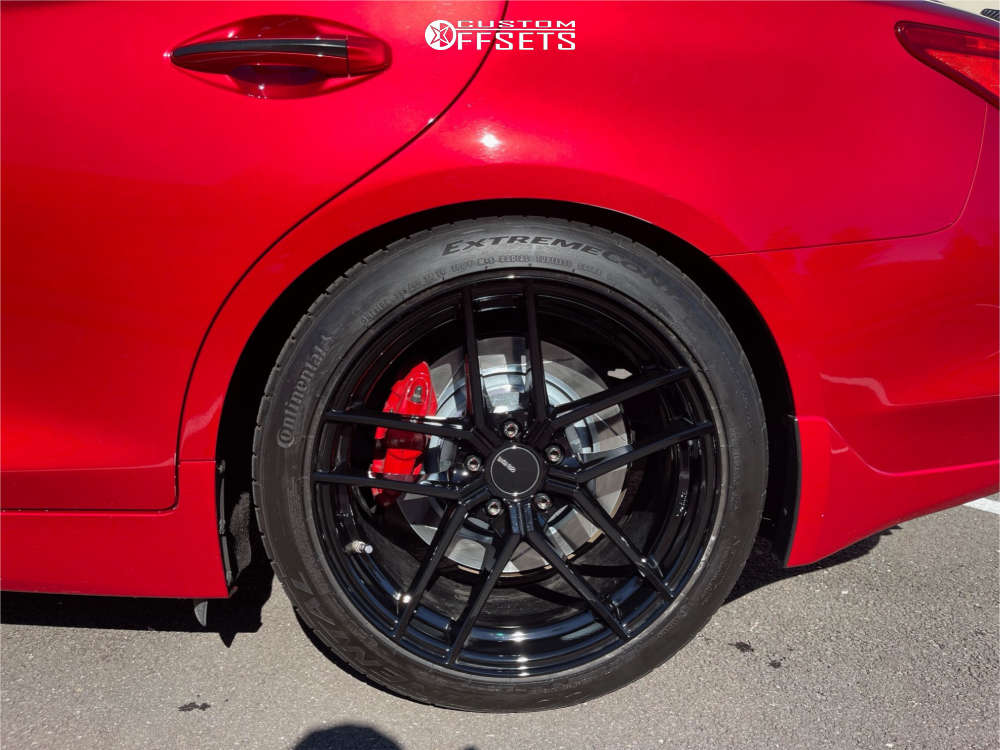 2017 INFINITI Q50 with 19x9.5 35 Enkei Ty5 and 255/40R19 Continental ...