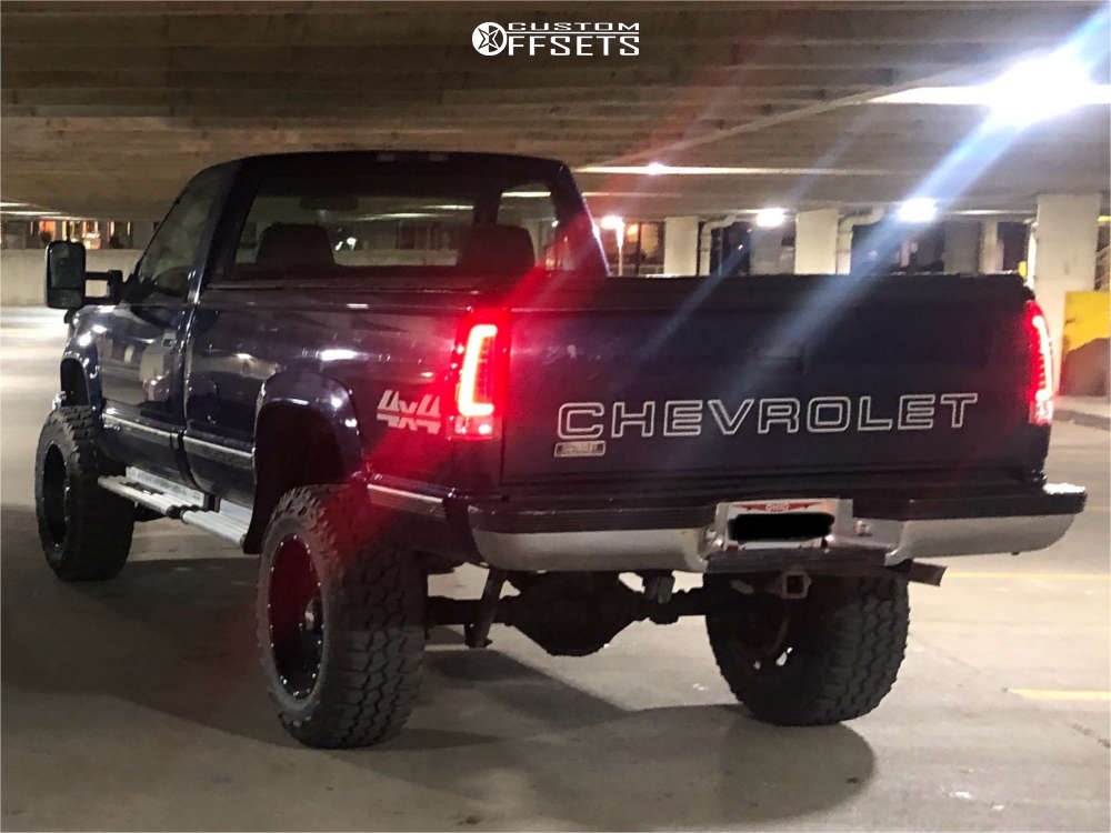 1996 Chevrolet K2500 with 20x10 -25 Vision Rocker and 35/12.5R20 ...