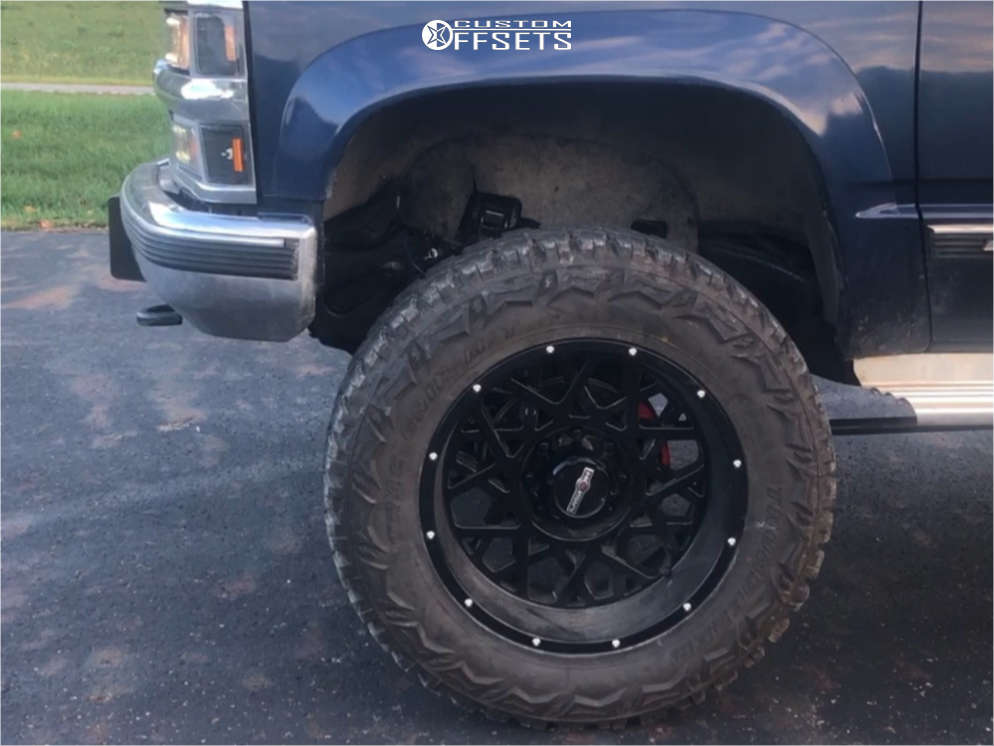 1996 Chevrolet K2500 with 20x10 -25 Vision Rocker and 35/12.5R20 ...