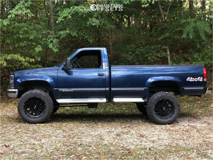 1996 Chevrolet K2500 with 20x10 -25 Vision Rocker and 35/12.5R20 ...