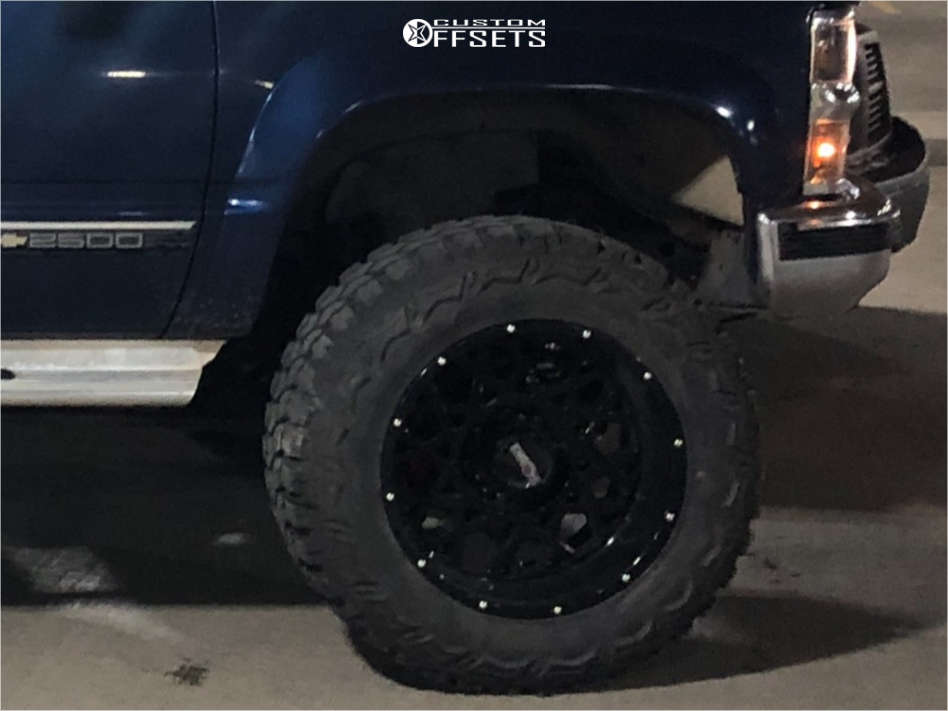 1996 Chevrolet K2500 with 20x10 -25 Vision Rocker and 35/12.5R20 ...