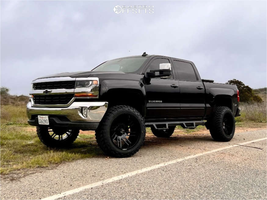 2018 Chevrolet Silverado 1500 with 22x12 -51 ARKON OFF-ROAD Davinci and ...