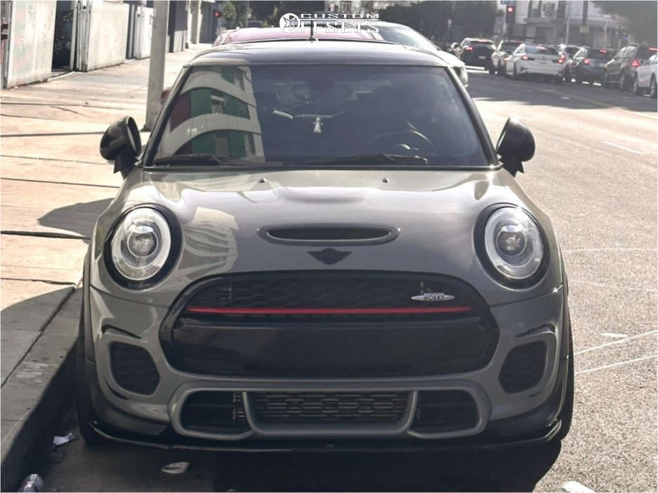 2017 Mini Cooper with 17x7.5 48 Enkei Rpf1 and 215/45R17 Firestone ...