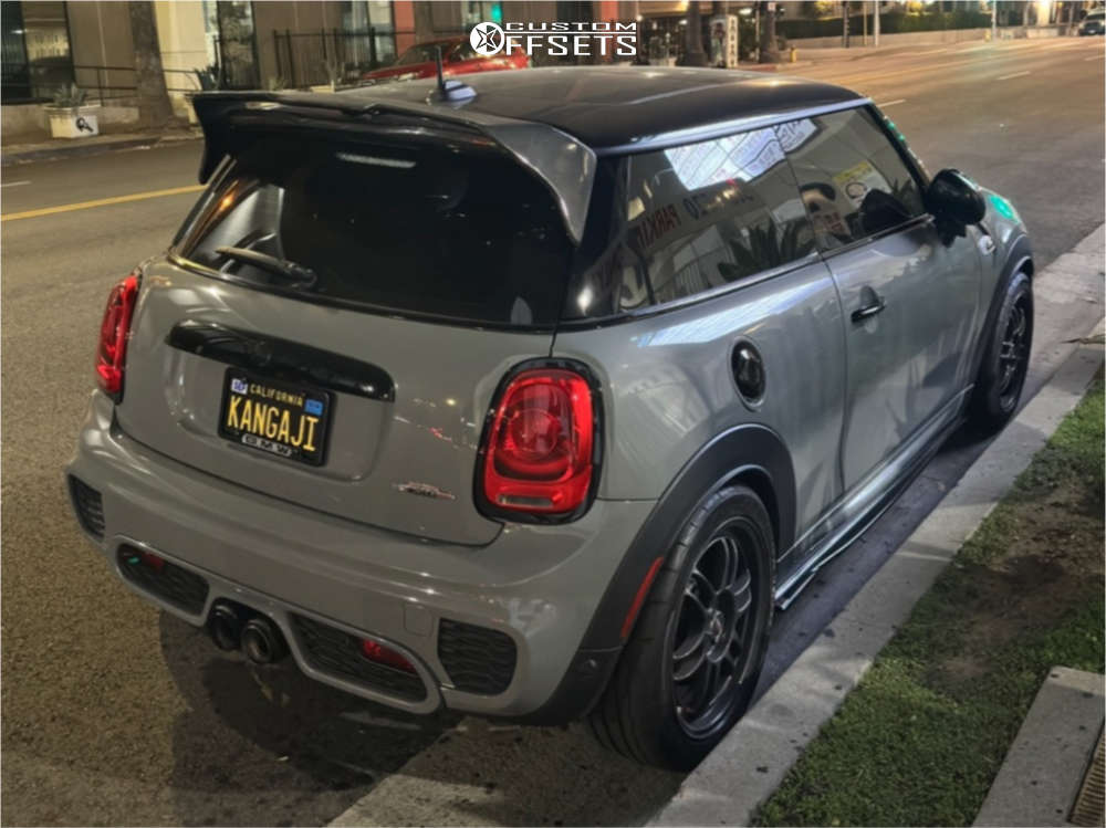2017 Mini Cooper with 17x7.5 48 Enkei Rpf1 and 215/45R17 Firestone ...