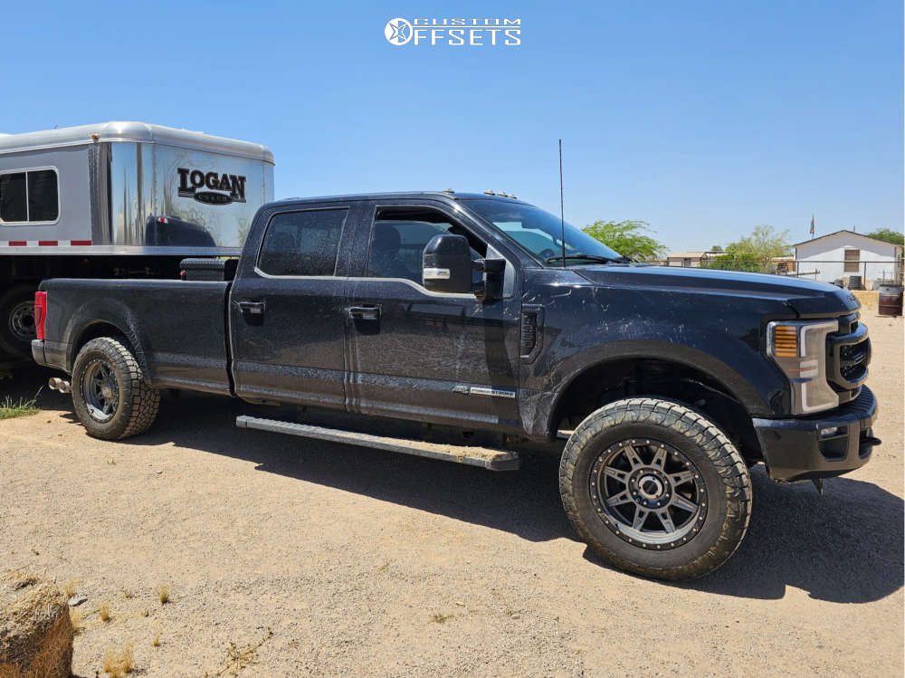2022 Ford F-350 Super Duty with 20x10 -18 Anthem Off-Road Rogue and 295 ...