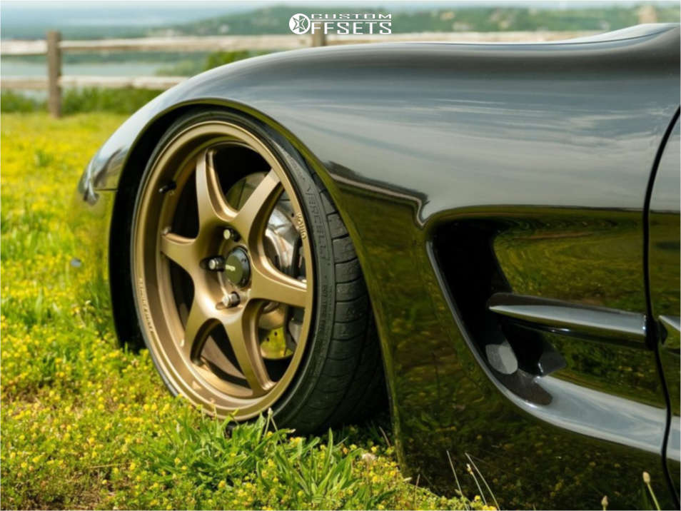 2003 Chevrolet Corvette with 18x8.5 35 Konig Hexaform and 215/35R18 ...