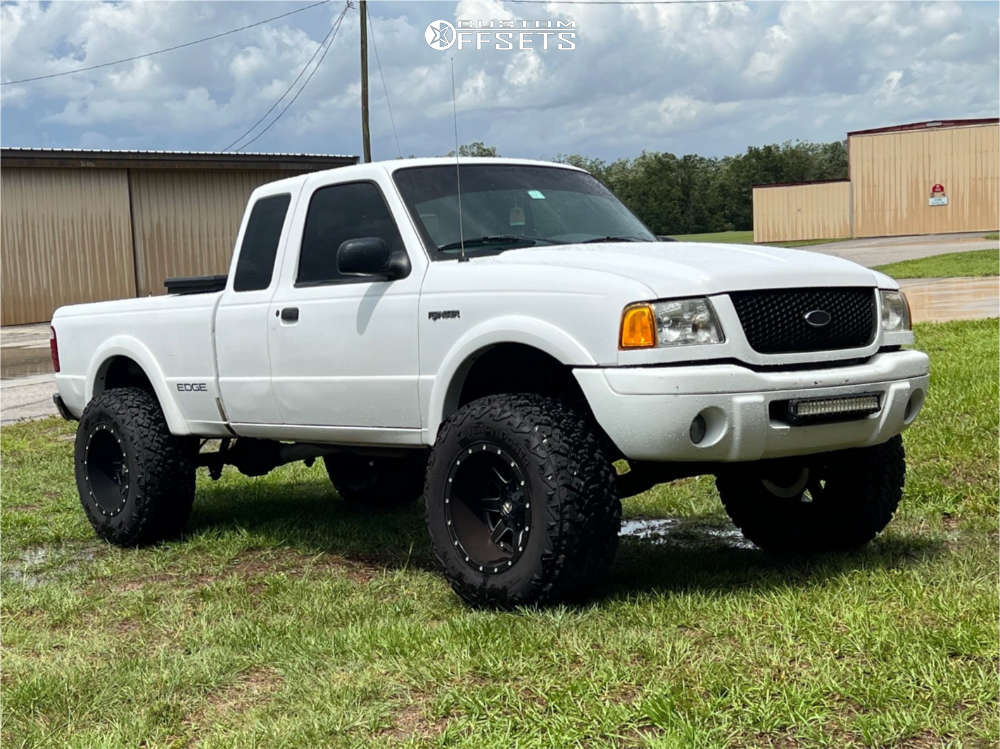2002 Ford Ranger with 18x12 -44 Fuel Maverick and 35/12.5R18 Venom ...