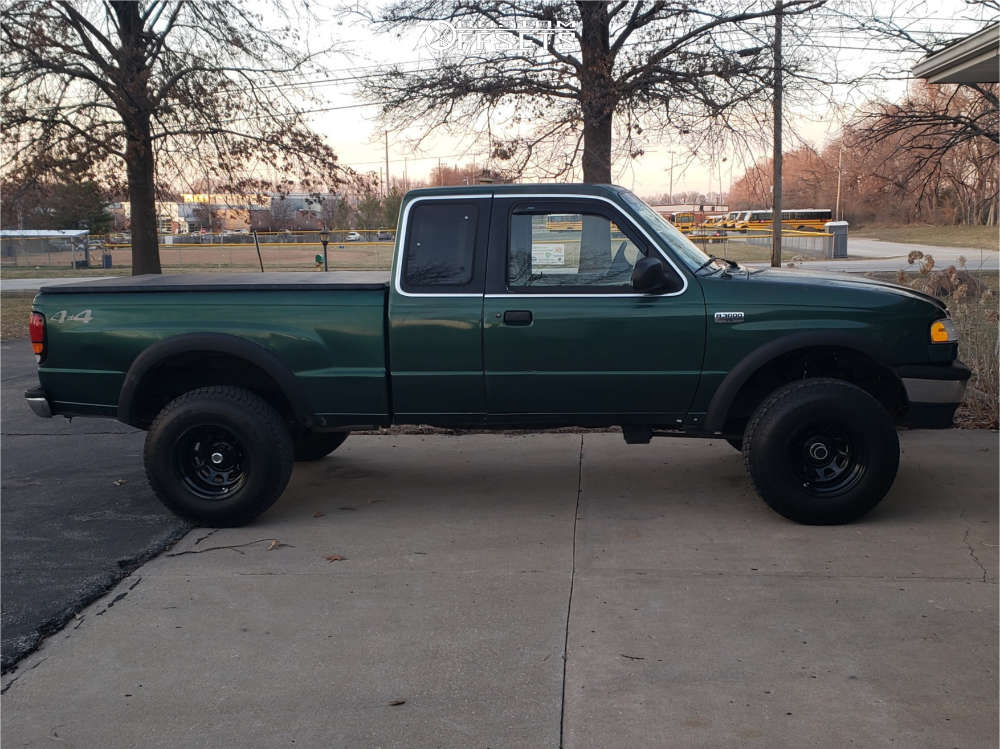 1999 Mazda B3000 with 15x10 -39 Vision D Window and 31/10.5R15 Milestar ...