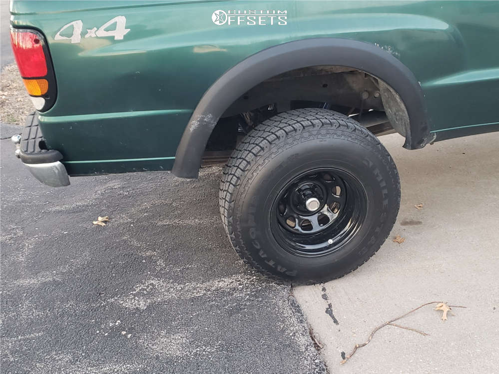 1999 Mazda B3000 with 15x10 -39 Vision D Window and 31/10.5R15 Milestar ...